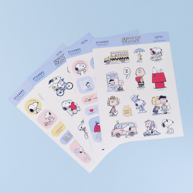 Stickers Snoopy - Hojas