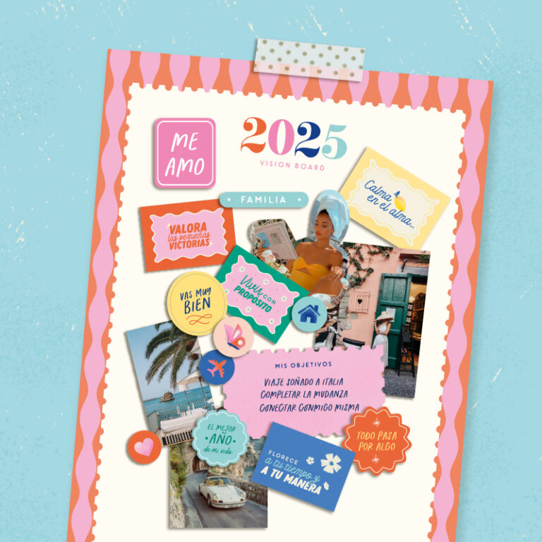 Vision Board 2025 + Descargable Gratis - Blog Hojas - Hojas